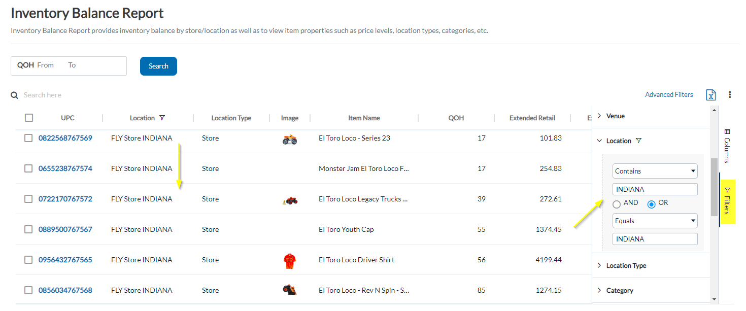 Inventory Balance Report – Help Center