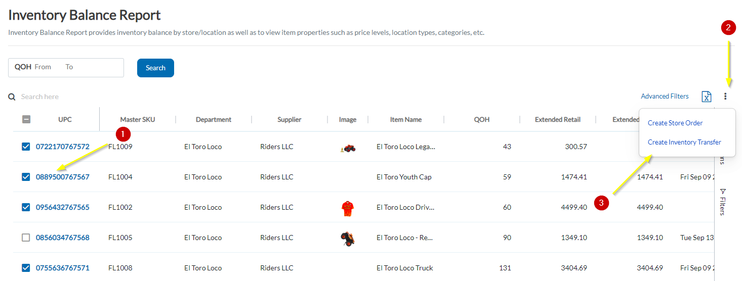 Inventory Balance Report – Help Center