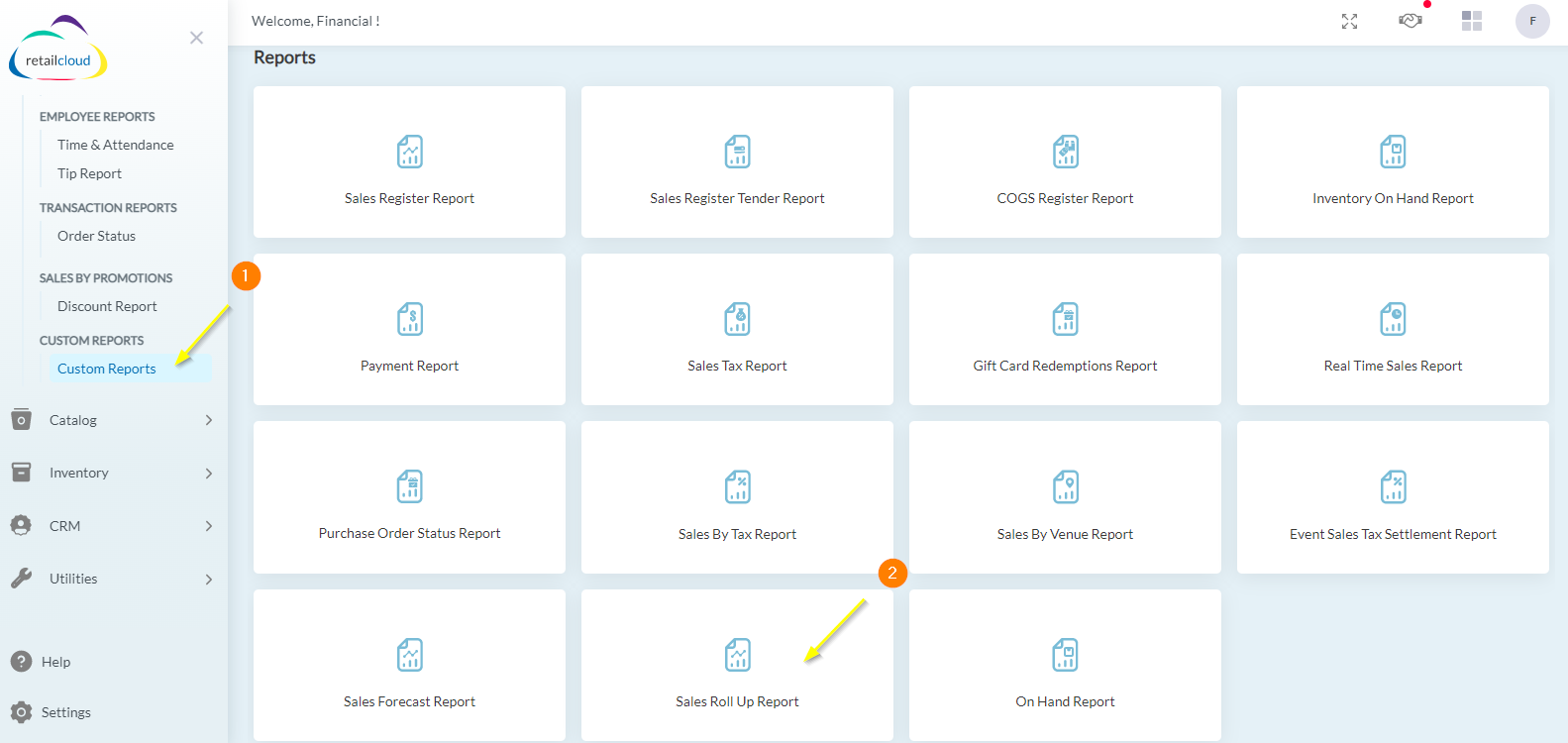 How to Generate Sales Roll Up Report? – Help Center