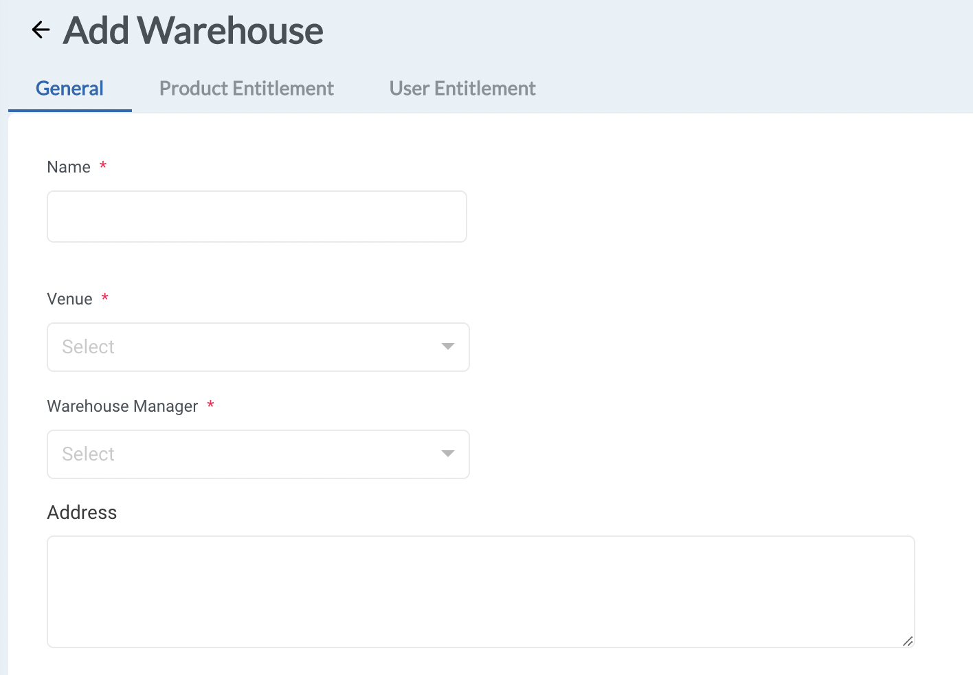 Warehouse – Help Center