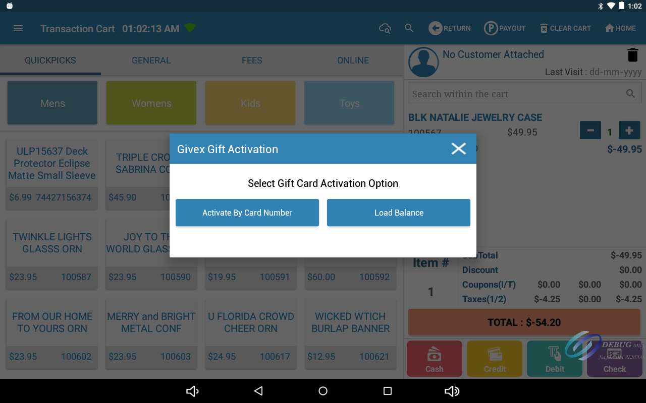 Givex Gift Card Integration on ZeroPOS – Help Center