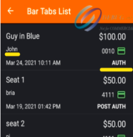 Bar Tabs – Help Center