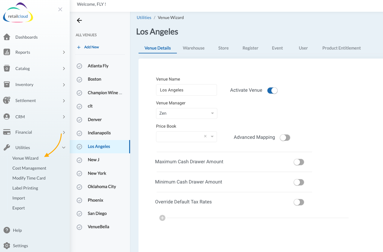 Venue Wizard – Help Center