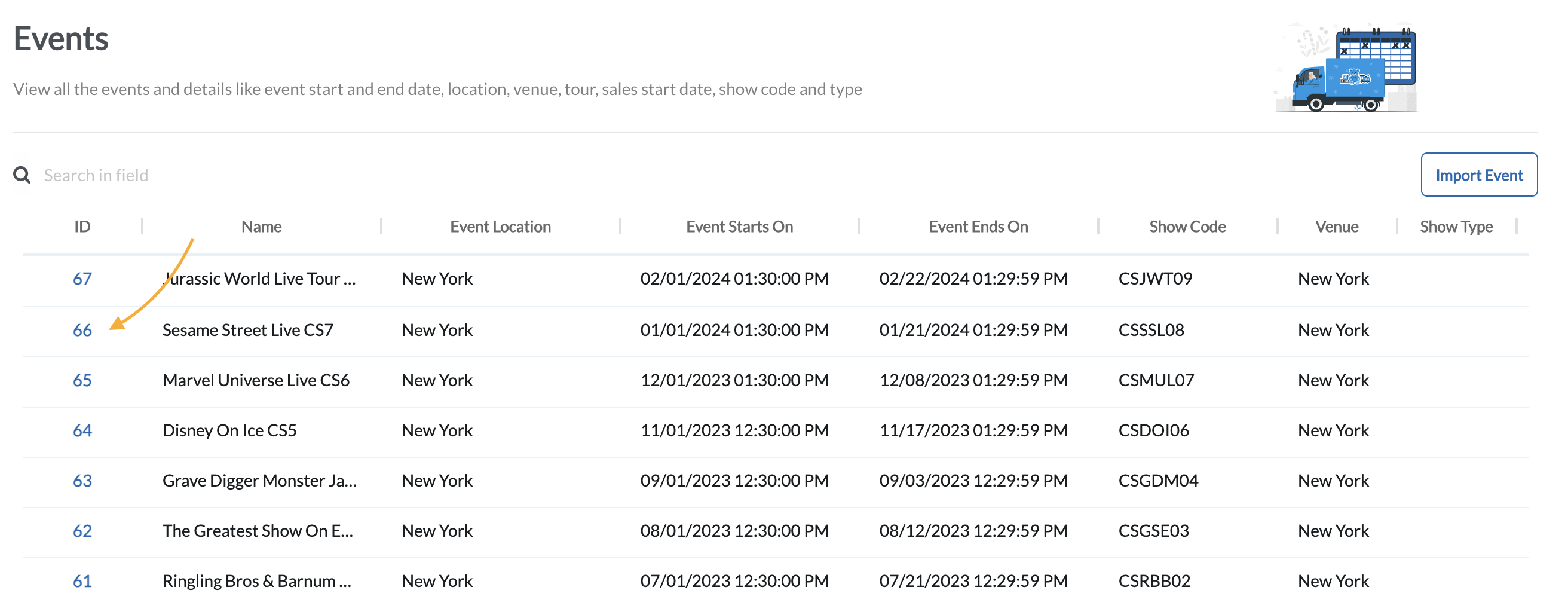 Event – Help Center
