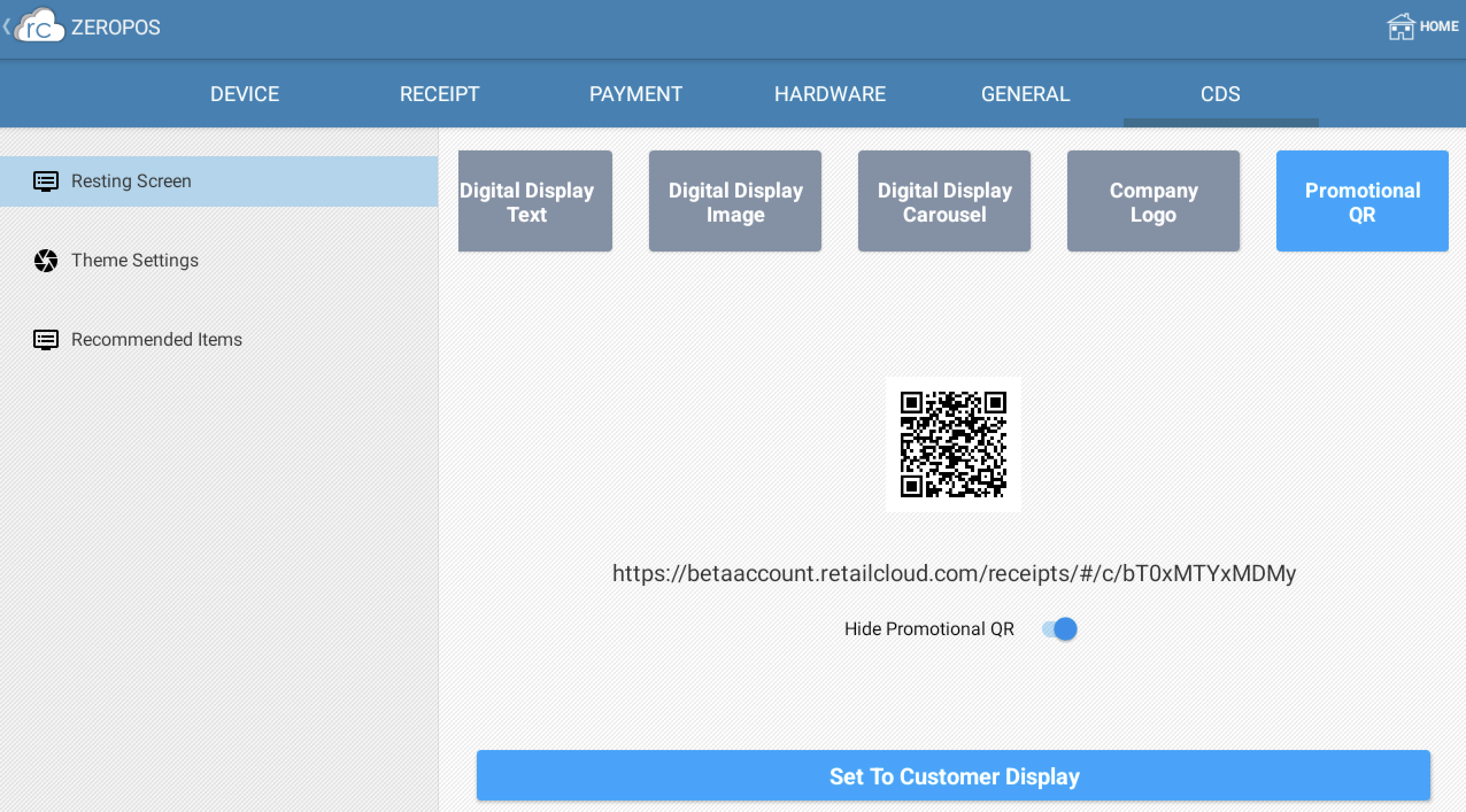 CDS Configurations – Help Center