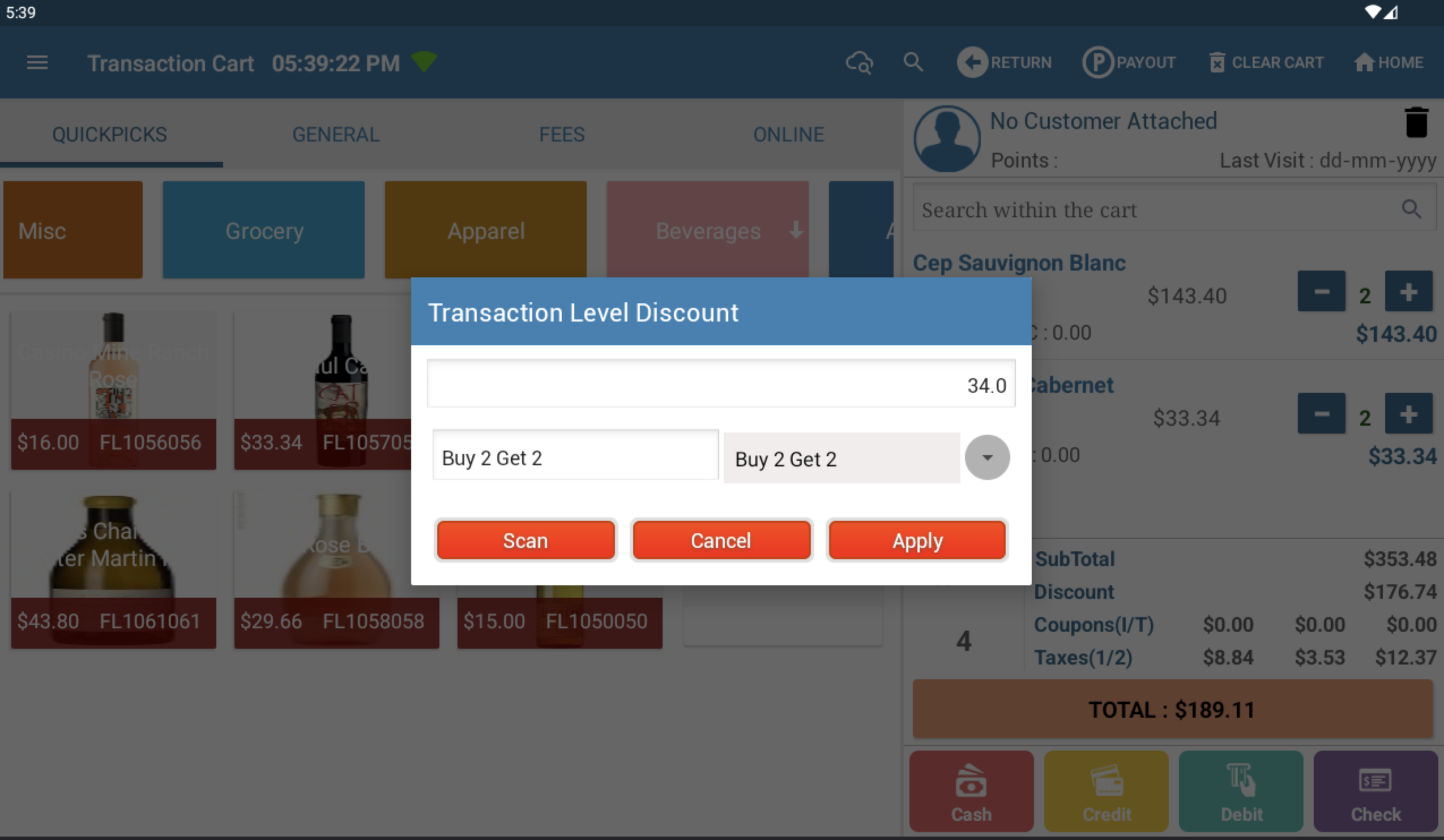 Transaction Level Discount – Help Center