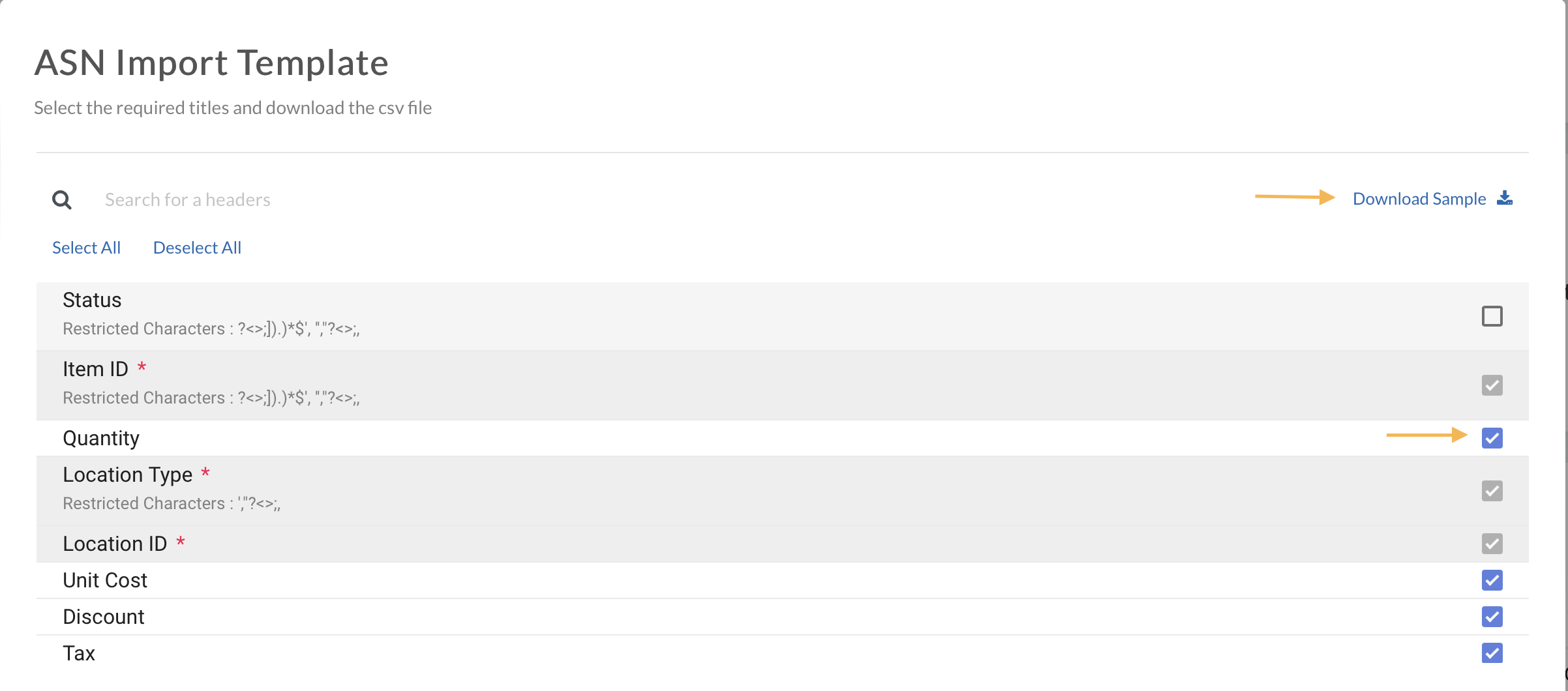 ASN Import – Help Center