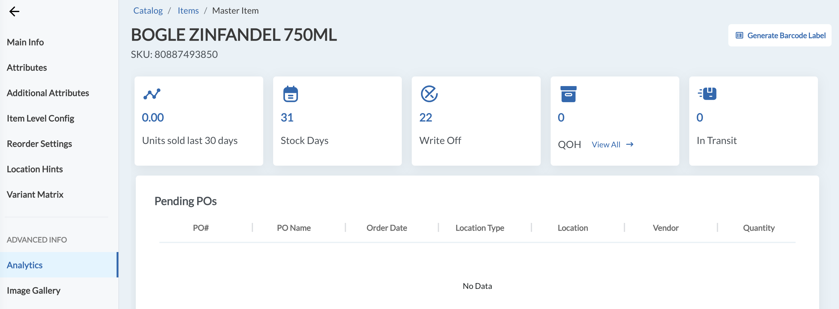 Inventory Balance Report – Help Center