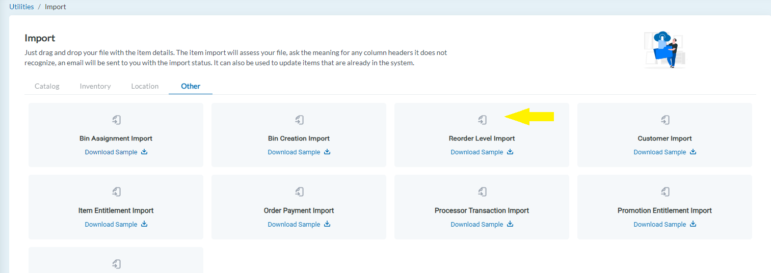 Reorder Level Import – Help Center