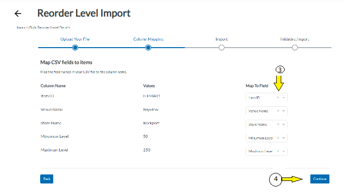 Reorder Level Import – Help Center