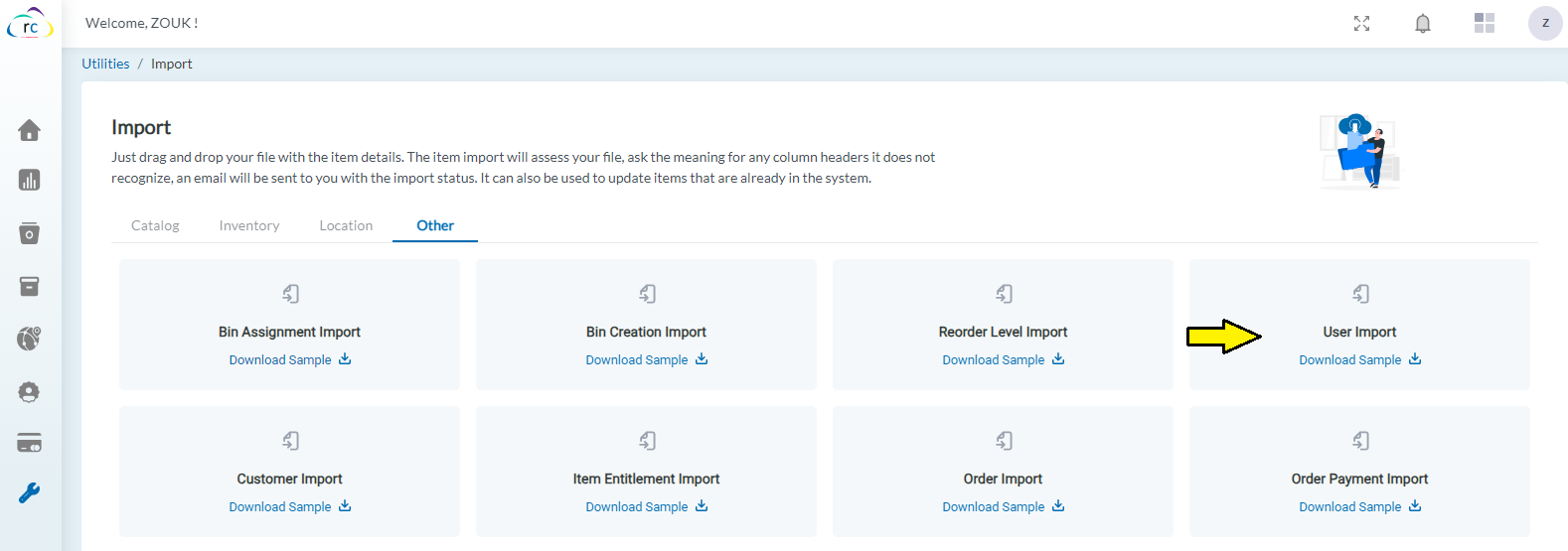User Import – Help Center