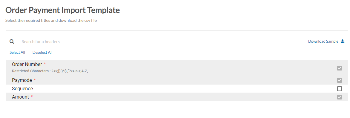 Order Payment Import – Help Center