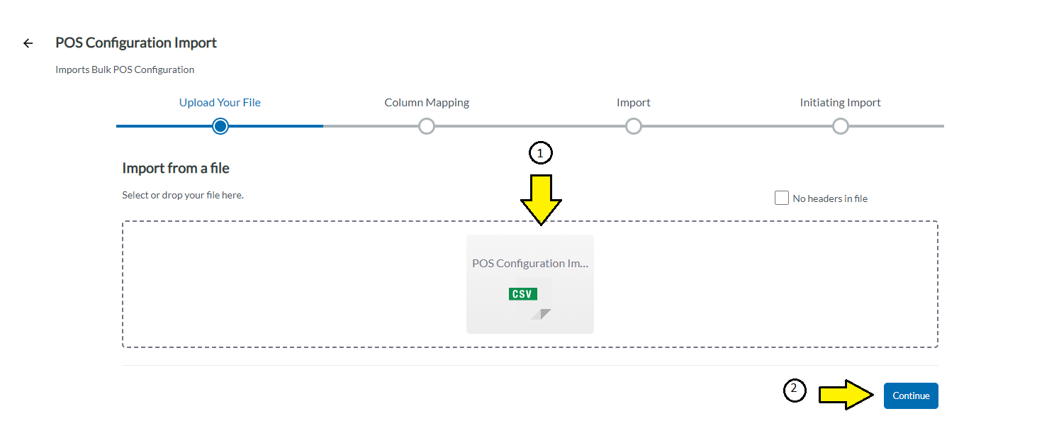 POS Configuration Import – Help Center