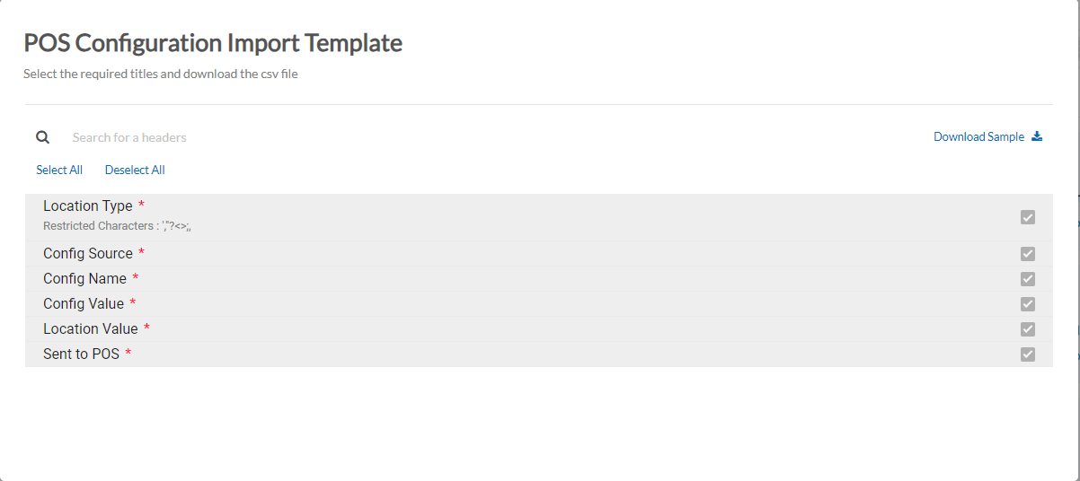 POS Configuration Import – Help Center