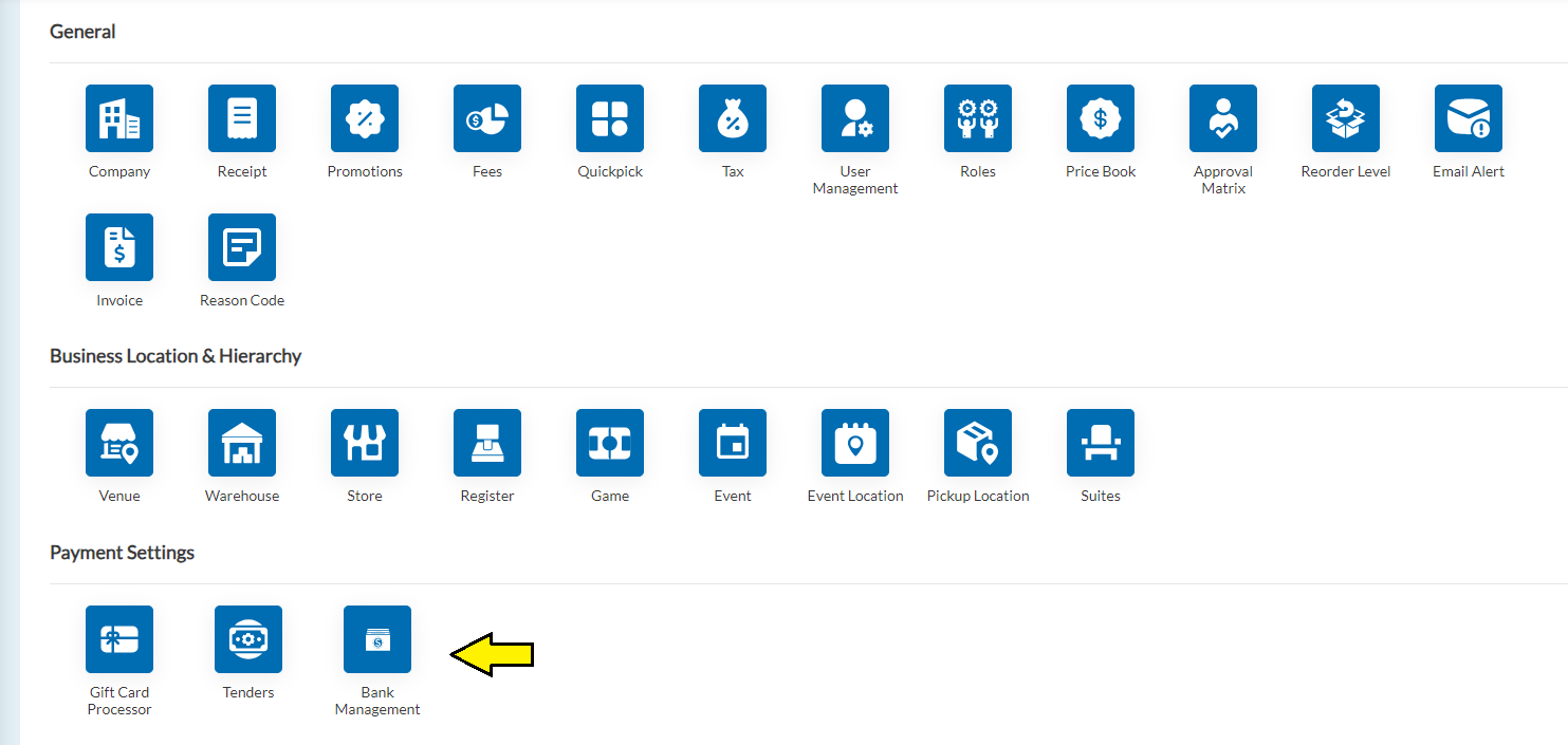 Bank Management – Help Center