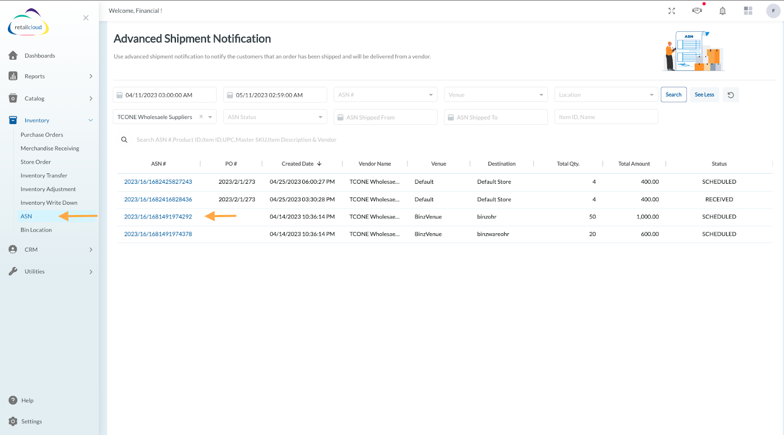 Advanced Shipment Notification (ASN) – Help Center