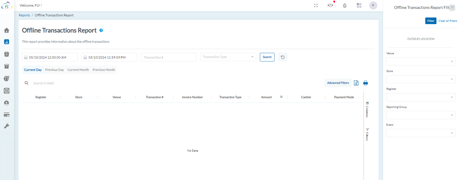 Transactions Report: Offline Report – Help Center