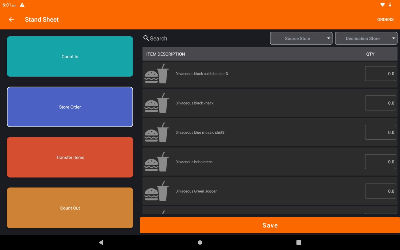 Stand Sheet on Servio POS – Help Center