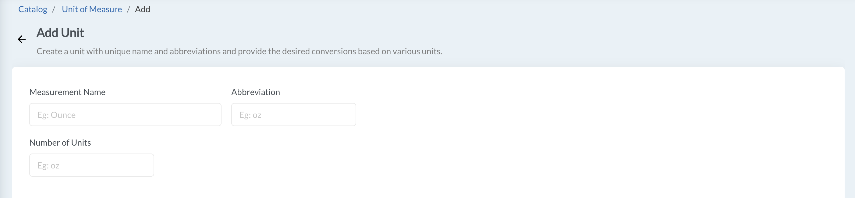 Unit of Measure (UOM) – Help Center