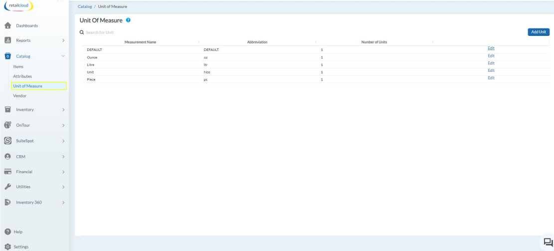 Unit of Measure (UOM) – Help Center