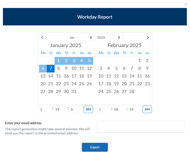 WorkDay Report in Custom Reports – Help Center