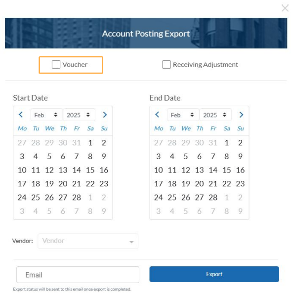 Account Posting Export – Help Center